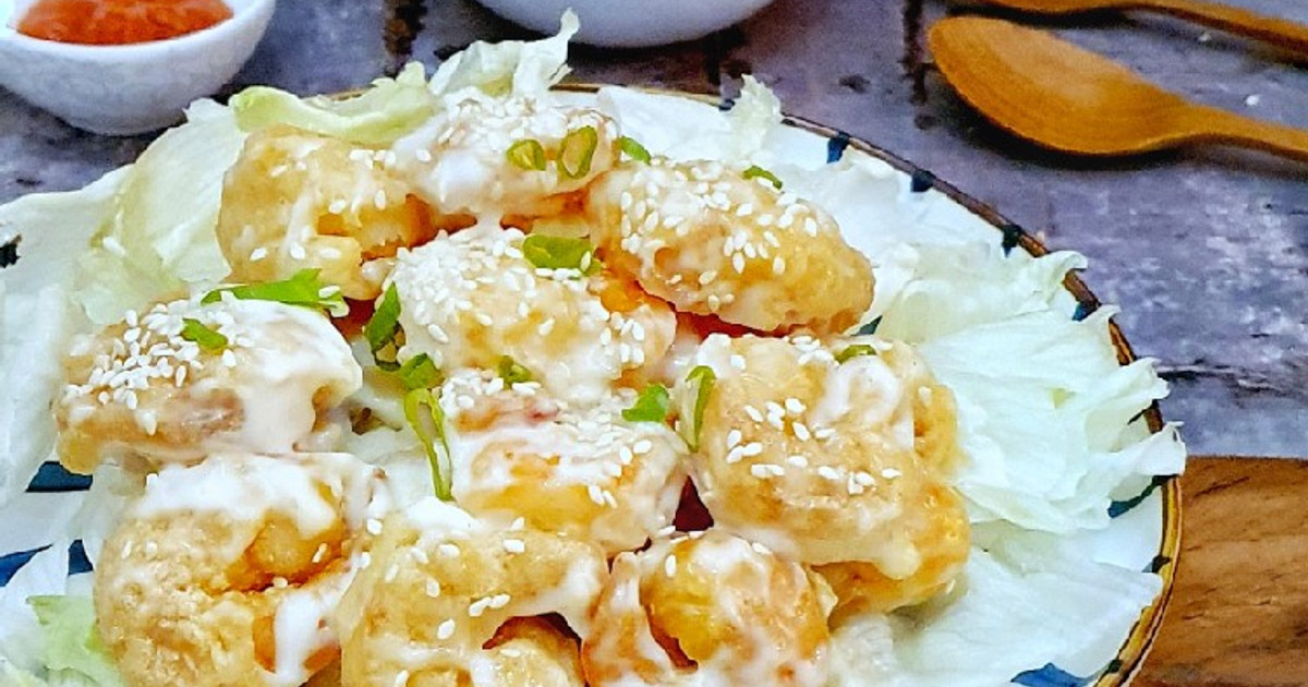 Resep Udang Saus Mayonaise oleh Giacinta Permana - Cookpad