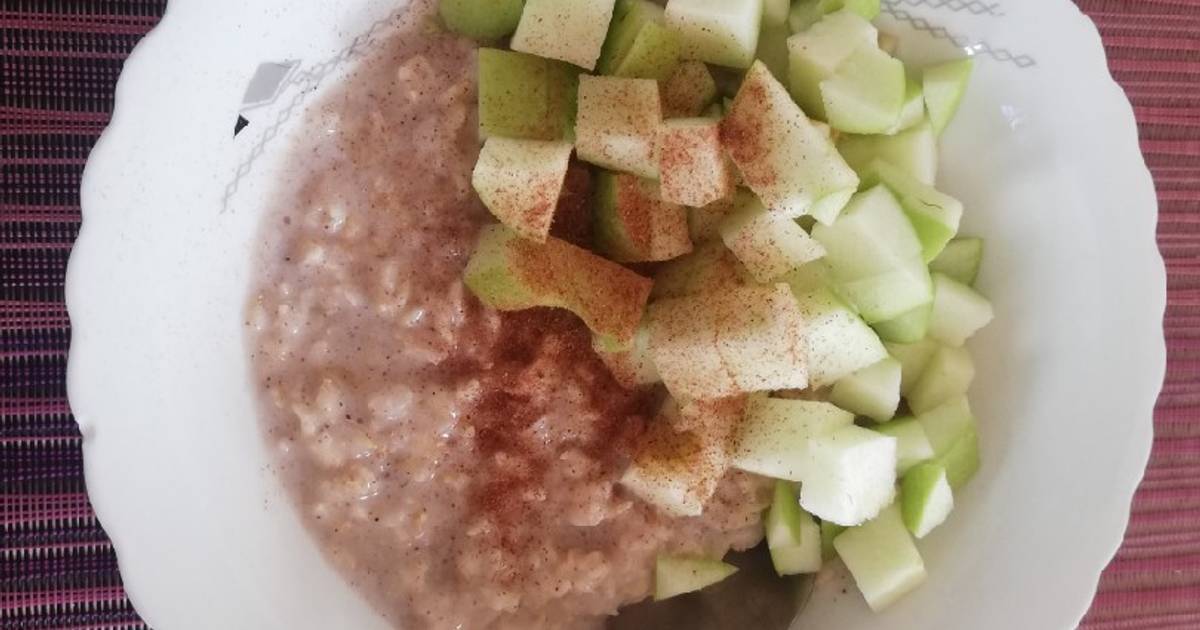 Avena tradicional fit de desayuno Receta de Tamara Linzán- Cookpad