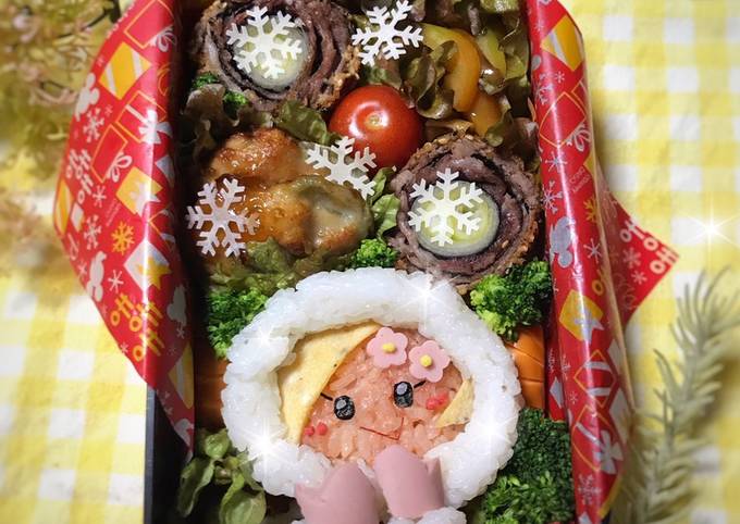 Resep Little girl with coat in snow bento oleh Rini Takayama - Cookpad