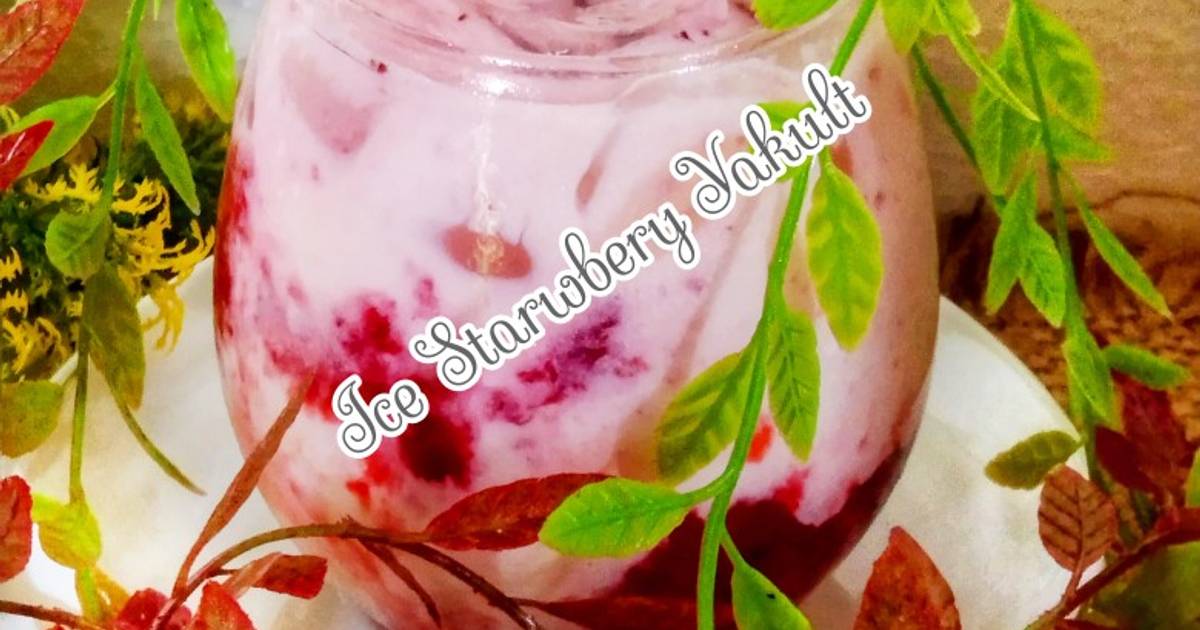 21 resep es yakult susu strawberry enak dan mudah - Cookpad