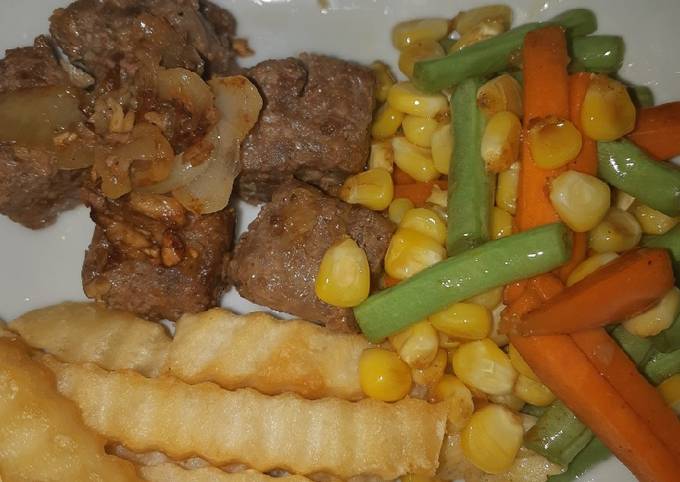 Resep Beef Saikoro Steak oleh Rizka Amalia - Cookpad