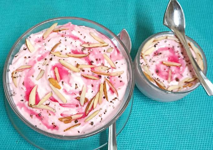 🌹Rose & Almond Greek Yogurt Shrikhand 🌹 Recipe by Bina Samir Telivala ...