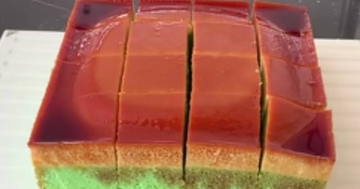 Resep Pandan Cheese Cake oleh Widi - Cookpad
