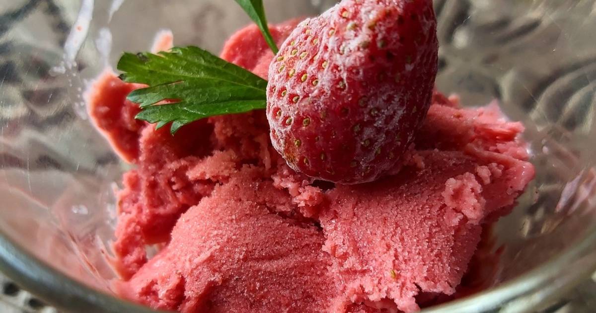 Resep Strawberry Sorbet oleh Arun Smieszek - Cookpad