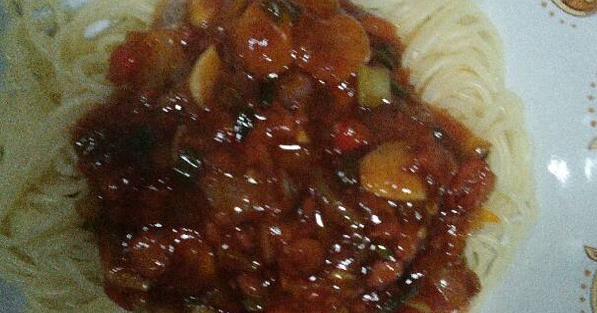 Resep spaghetti rumahan daging cincang rumahan enak dan mudah - Cookpad