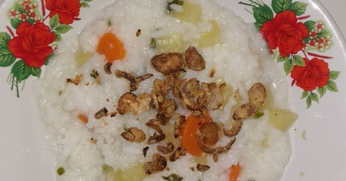 Resep (MPASI 9M+) Nasi Tim Sayuran oleh Nisrina121 - Cookpad