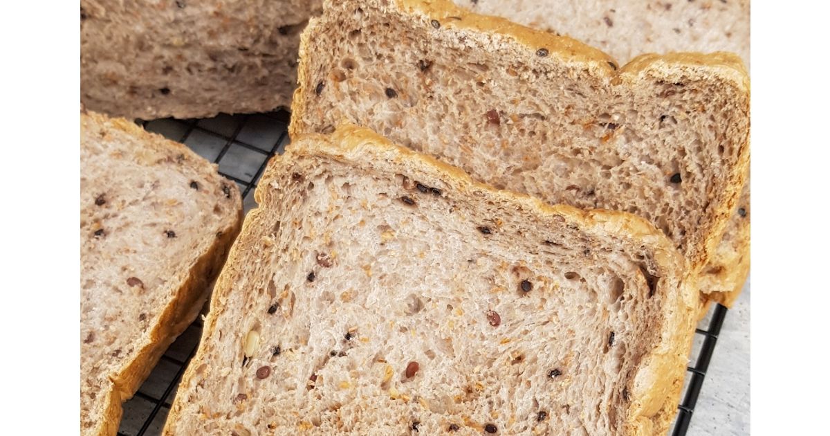 Resep Roti Multigrain Low Fat, Egg & Dairy Free 🍞 oleh Laura 🐻🍯 - Cookpad
