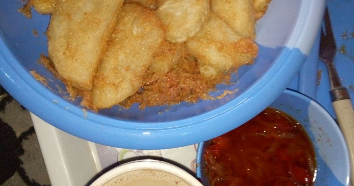Fried Yam With Tea And Source Recipe by Ummusumy - Cookpad