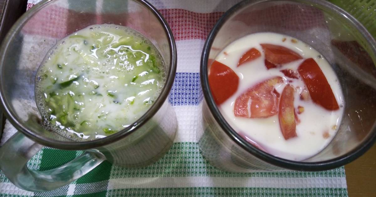Resep Es timun dan tomat susu oleh Umi ASHFIYA - Cookpad