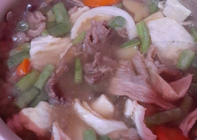 Resep Sup daging belly praktis enak oleh Linda Mayang Sari - Cookpad