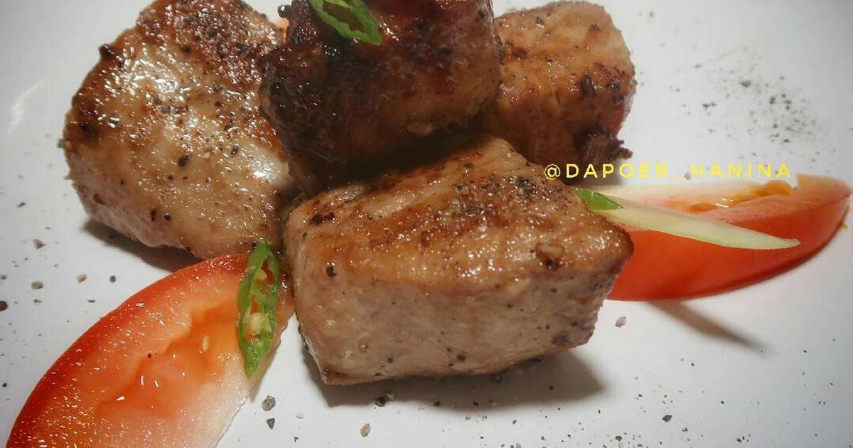 Resep steak ikan tuna saos tiram rumahan enak dan mudah - Cookpad