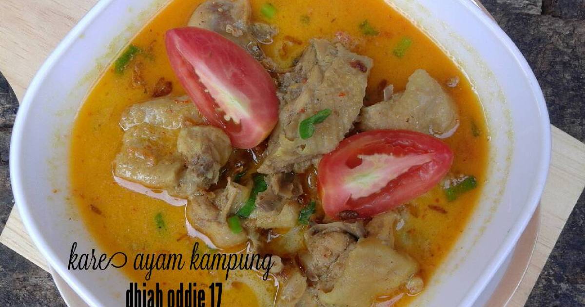 Resep Kare Ayam Kampung oleh Dhiah Oddie - Cookpad