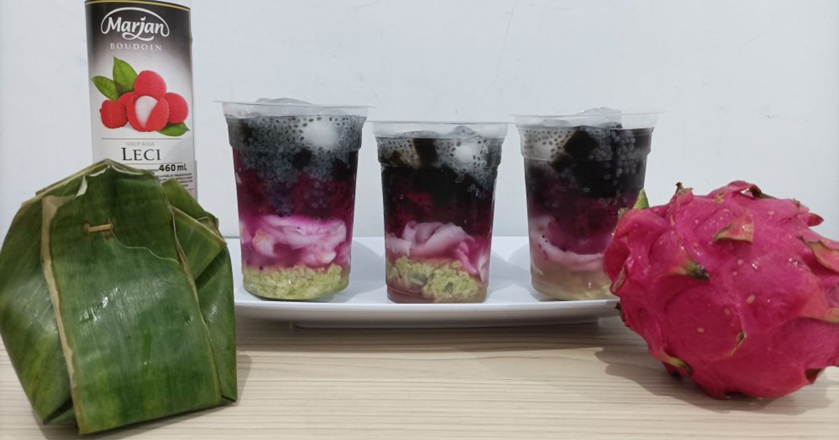 Resep Es Campur Tape Ketan Hijau oleh Ulla - Cookpad