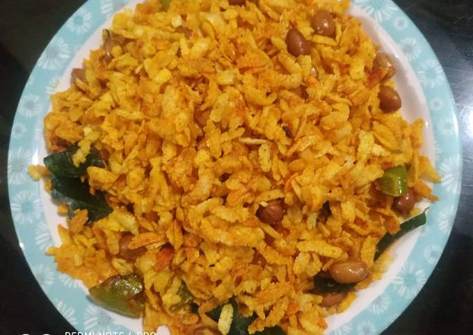 Rice flakes Chevda (Chivda) Recipe by Heena Jani - Cookpad
