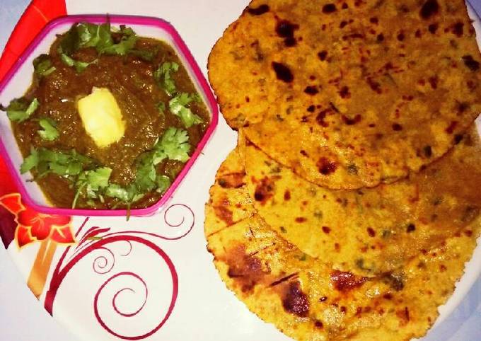 Makke ki roti & Sarso ka Saag Recipe by Bibhasini Patra - Cookpad
