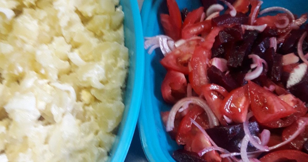 papa con tomate, remolacha y cebolla - 68 recetas caseras- Cookpad