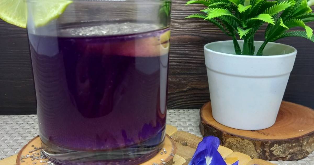 Resep Teh Bunga Telang Chia Seed oleh Hj.Tintin Purnama Sari - Cookpad