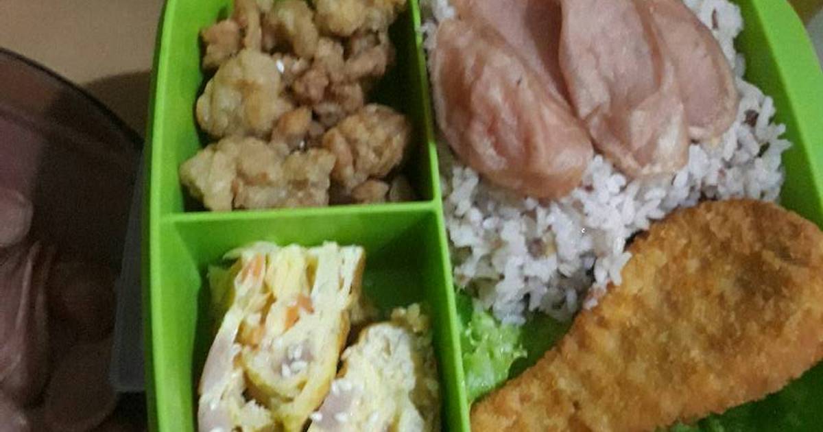 Resep Bento sederhana bekal anak oleh deandralita - Cookpad