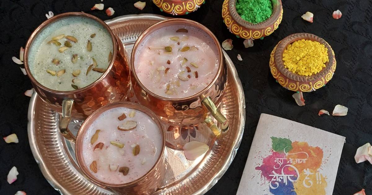 शाही पान थंडाई व शाही गुलाब थंडाई (Shahi Pan And Gulab Thandai Recipe ...