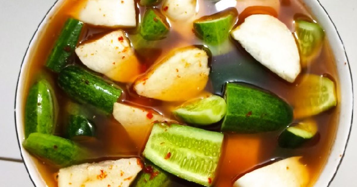 Resep Asinan Sederhana Bengkuang Dan Timun oleh Qiew Jeje - Cookpad