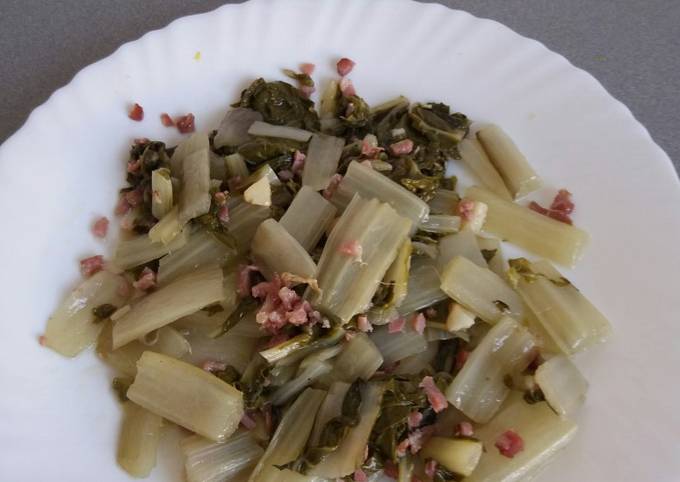 Acelgas rehogadas con jamón Receta de mercedes galvez rojas- Cookpad