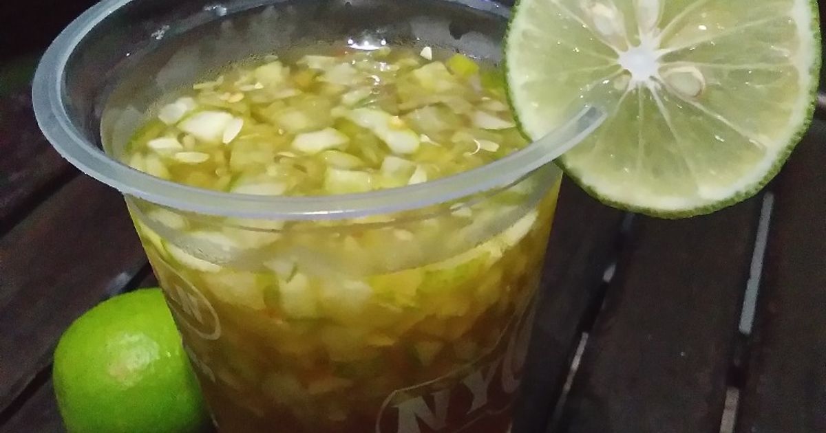 Resep rujak timun segar rumahan enak dan mudah - Cookpad