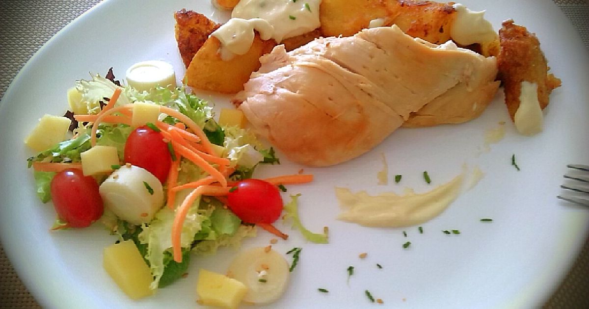 Pollo Asado Con Allioli Receta de josevillalta- Cookpad