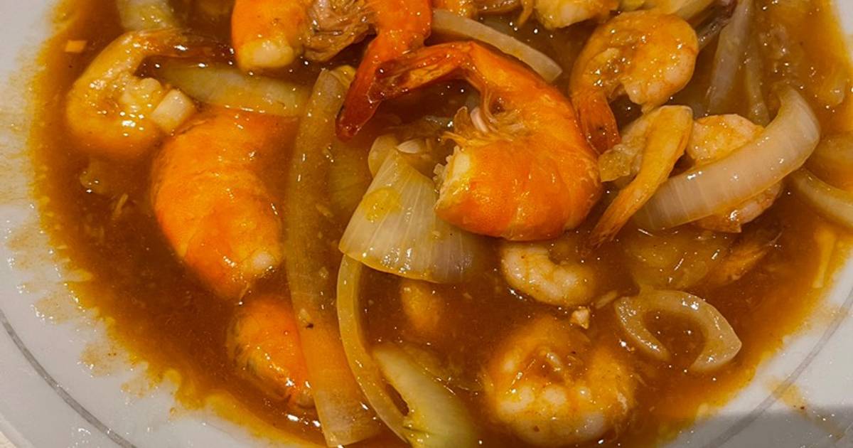 Resep Udang saos padang rumahan oleh MamaJason - Cookpad