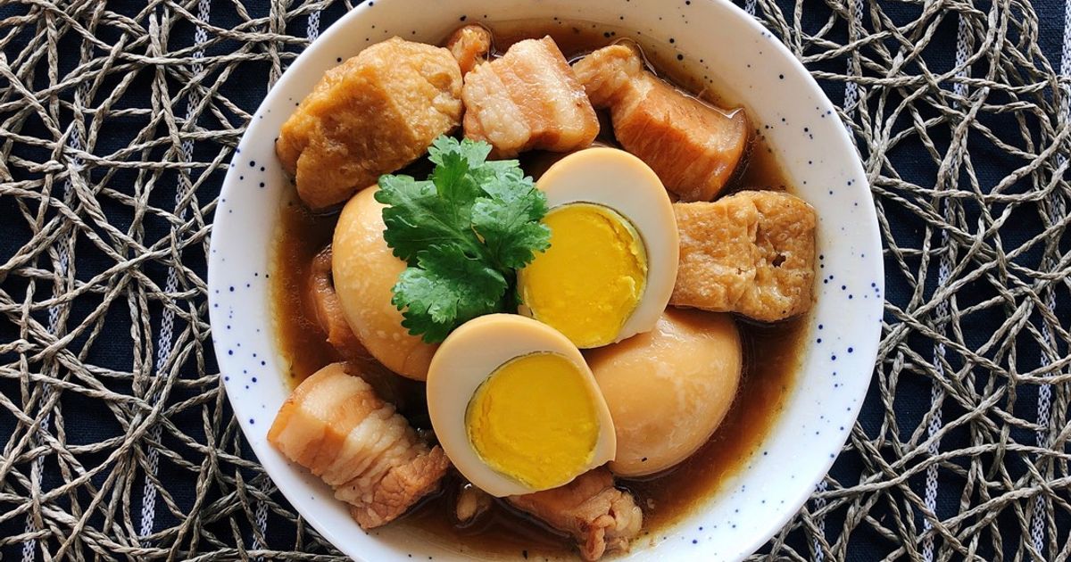 🧑🏽‍🍳🧑🏼‍🍳 Braised Pork Belly & Eggs• Thai Kai Palo |Thai Chef Food ...