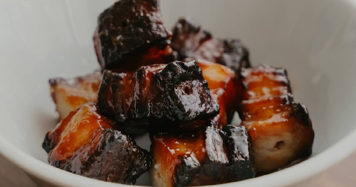 Pork char siew / BBQ pork belly (Simplified version) Recipe by not ...