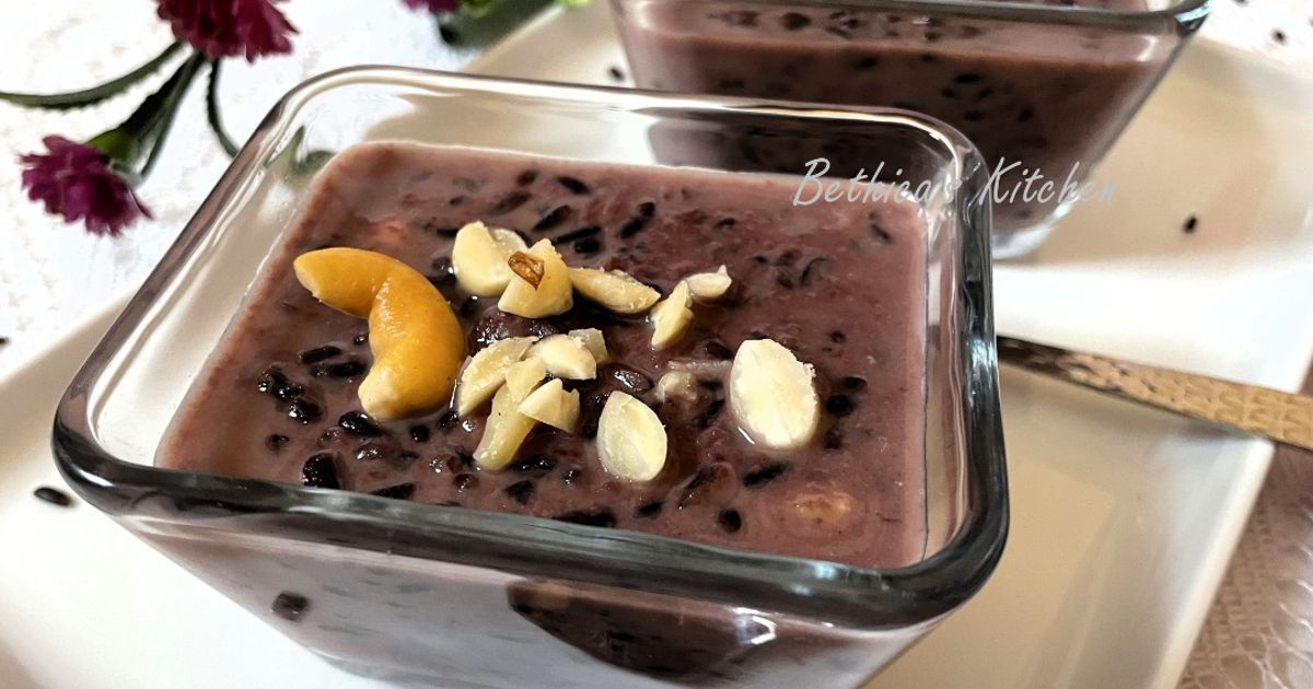 Chak Hao Kheer (Black Rice Pudding Manipuri Style) Recipe by Bethica ...