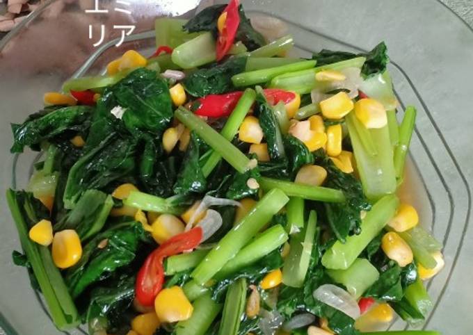 Resep Tumis Caisim Jagung Manis oleh Agnes エミリア 💕 - Cookpad