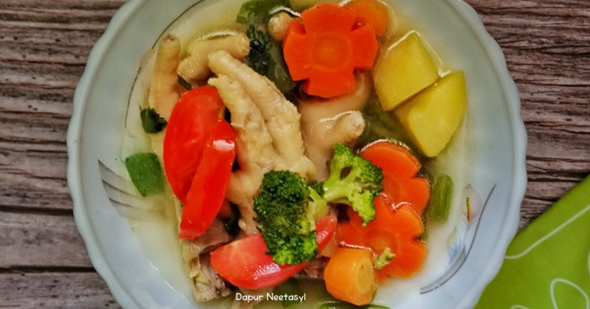 Resep Soup Ceker Ayam oleh Dapur Neeta - Cookpad