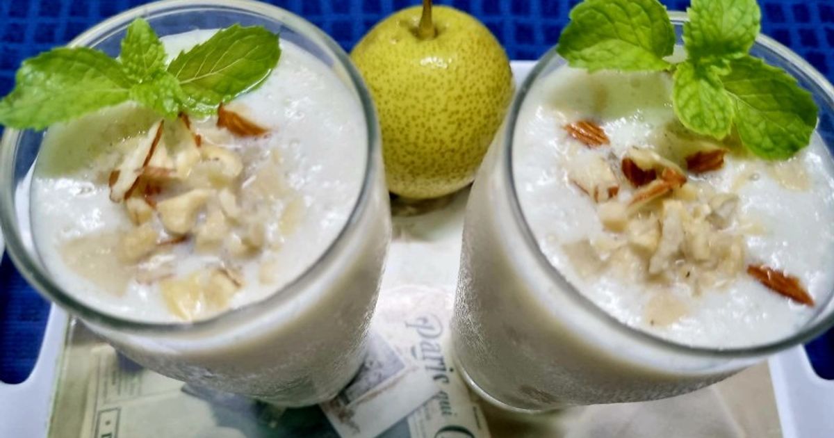 Babugosha (Indian Pear 🍐) Lassi Recipe by Kumkum Chatterjee - Cookpad