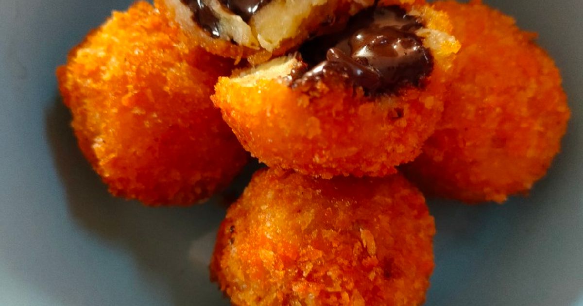 Resep pisang nugget coklat lumer tanpa telur rumahan enak dan mudah ...