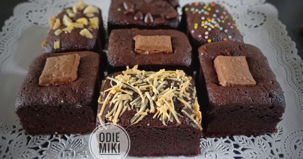 Resep Chewy Cassava Brownies (100% Tepung Mocaf) oleh Jodie Mikidori ...