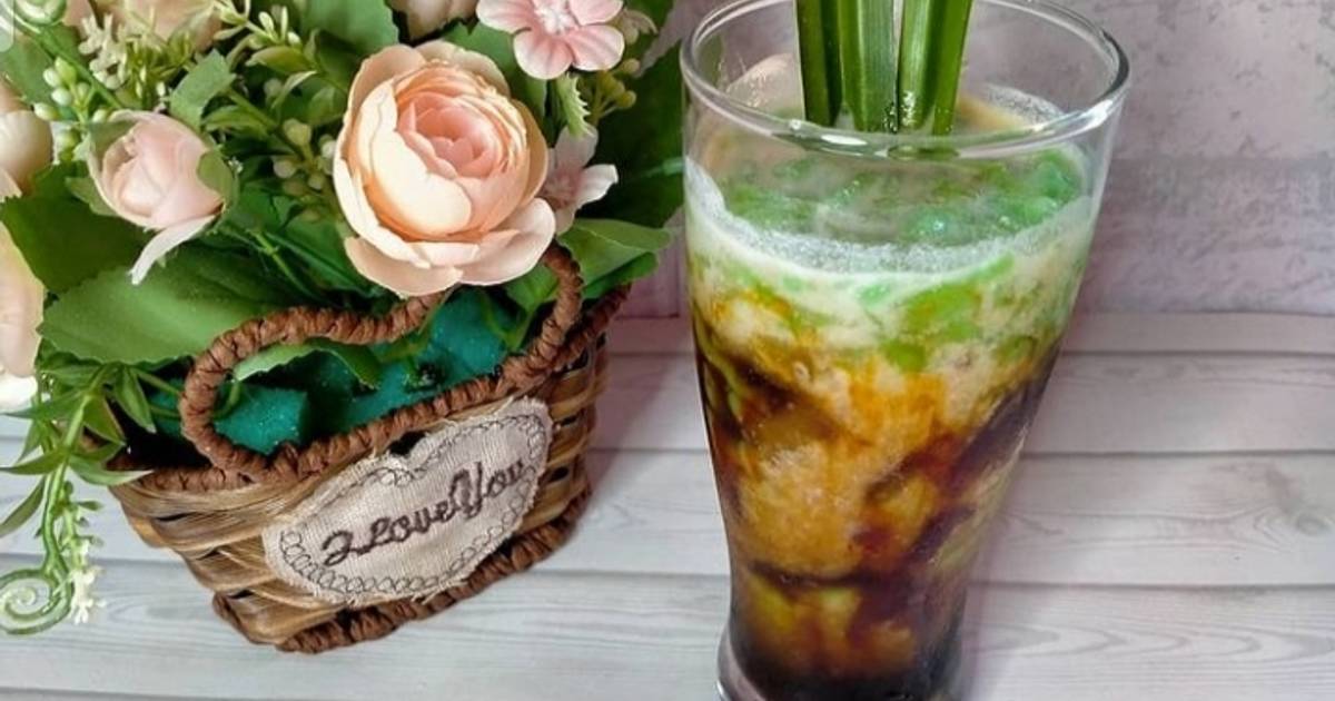 Resep Es cendol tepung beras gula merah oleh Aida - Cookpad