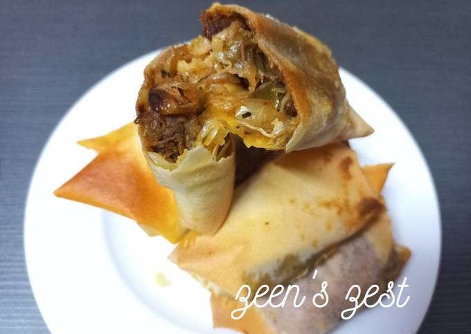 Baked Shami Kabab Spring Rolls Recipe by ZMA - Cookpad