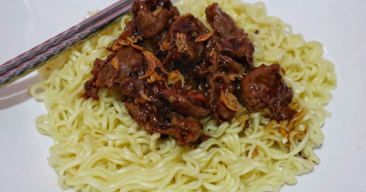 Resep Mie Sapi Lada Hitam oleh Nadira Avnedria - Cookpad