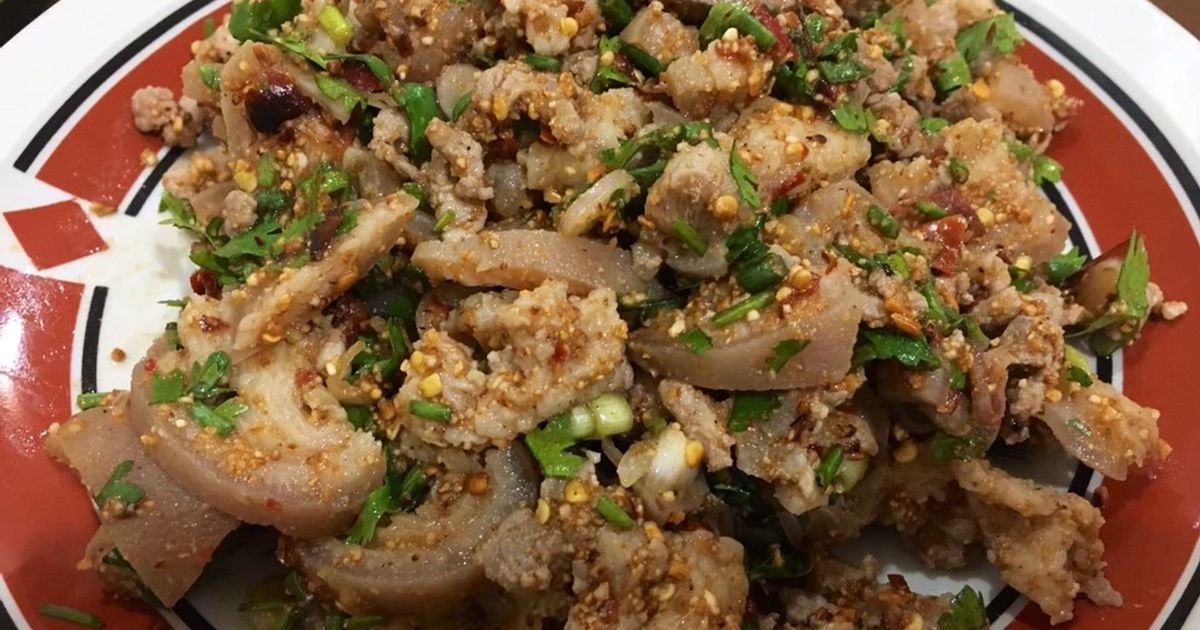 สูตร ลาบขาหมู โดย Natthaphat - Cookpad