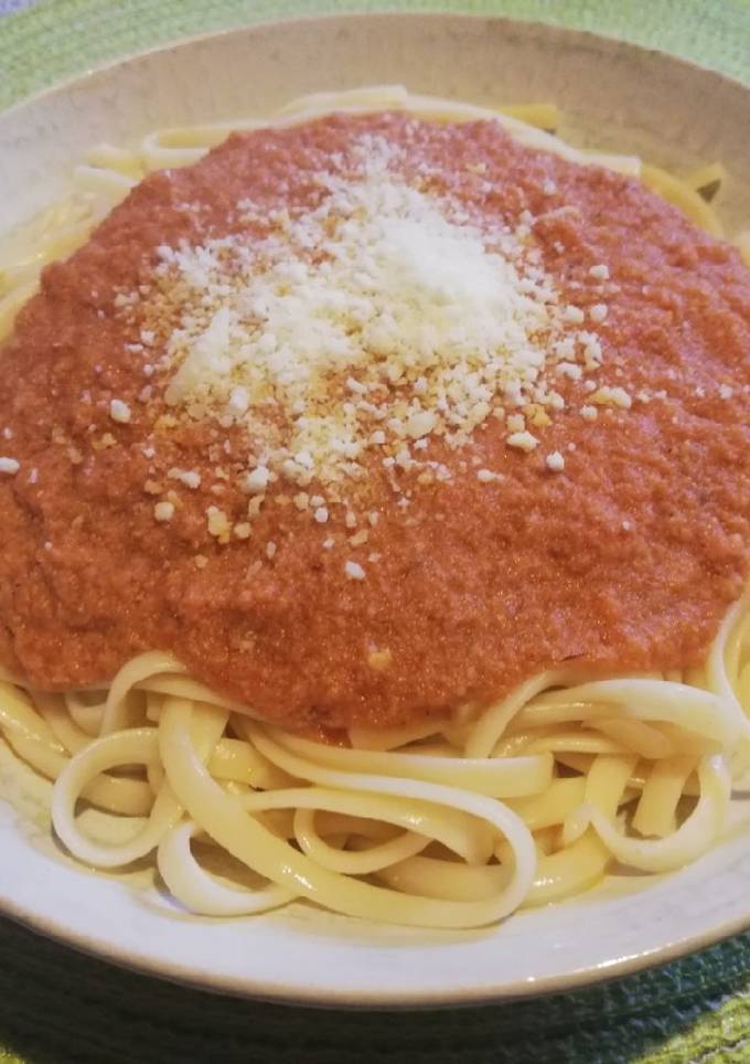 Salsa boloñesa con tomate natural en Mambo Receta de María José MR 👨‍👩 ...