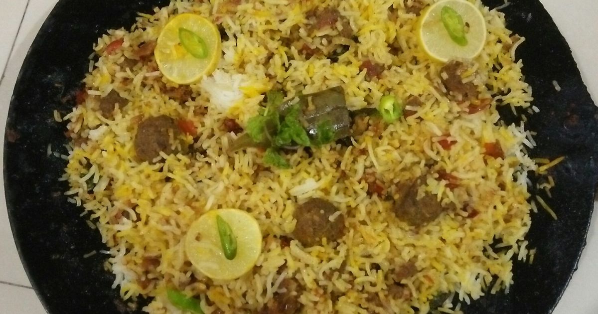 Tawa Kofta Biryani 😋🍲😋(With Left Overs) Recipe by Saba Butt - Cookpad