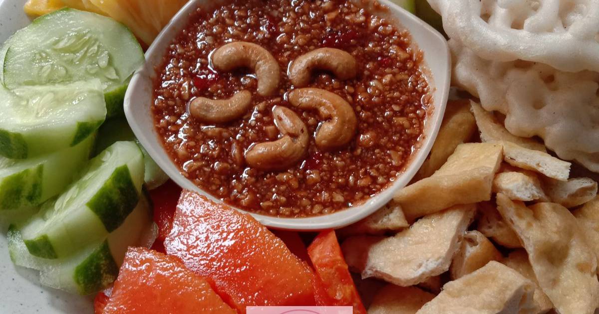 Resep Rujak Manis Kacang Mede oleh Michelle Little Kitchen - Cookpad