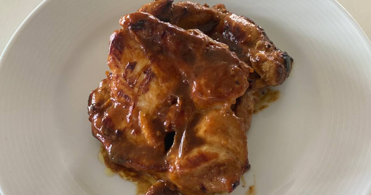 Muslo deshuesado marinado y crujiente Receta de Elena - Cookpad