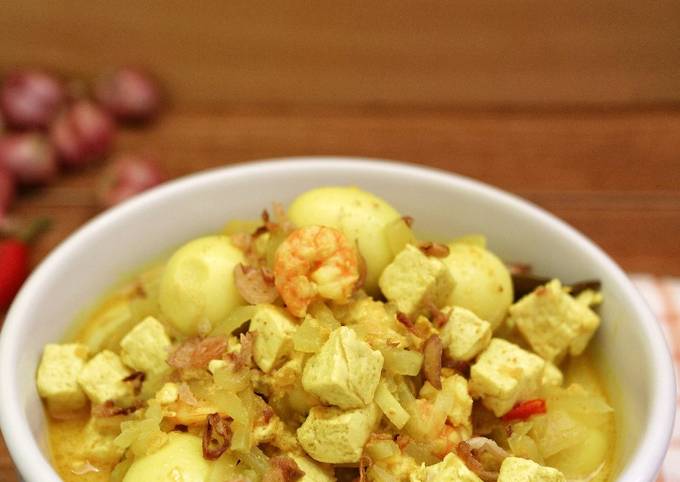 Resep Lodeh Manisa (Labu Siam) dgn Tahu Telur Puyuh dan Udang oleh ...