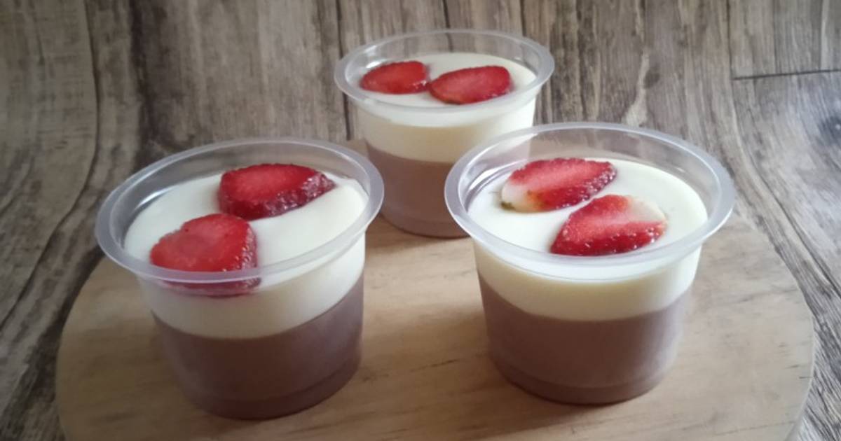 Resep Pudding Milo vla Keju oleh Devalesha Kitchen - Cookpad
