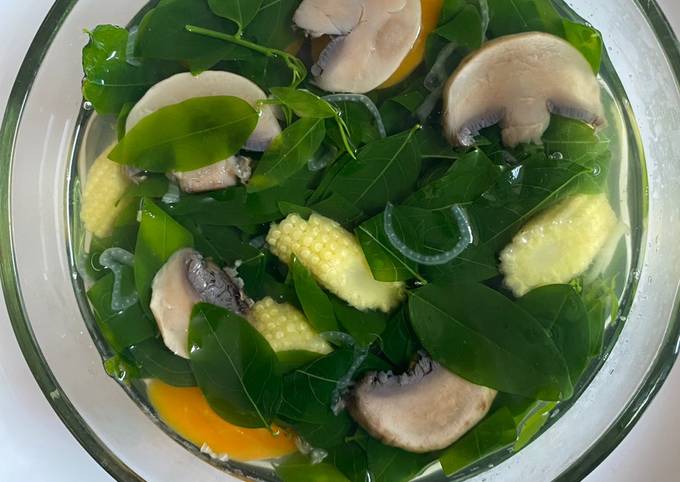 Resep Sayur Bening Daun Katuk oleh Dhea Palupy - Cookpad