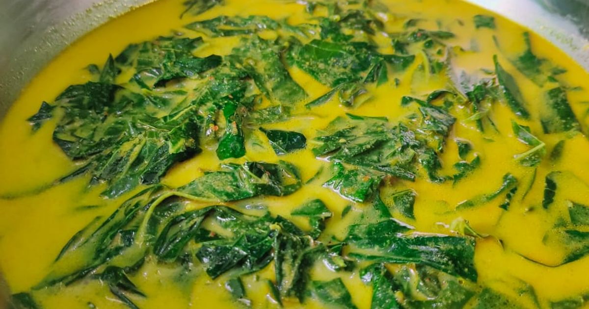Resep Sayur Daun Ubi Santan oleh Triwaty - Cookpad