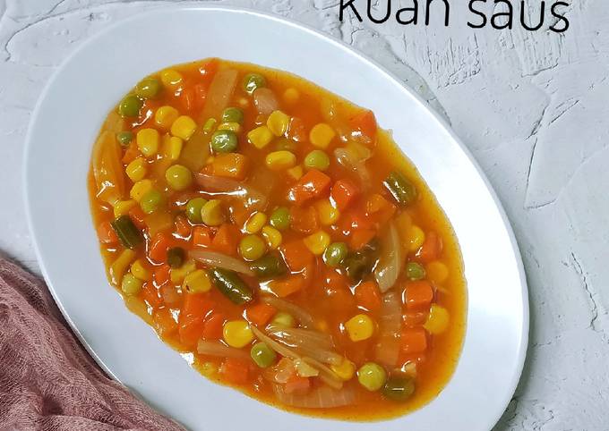 Resep Sayur mix kuah saus oleh Saomi Mayhai - Cookpad