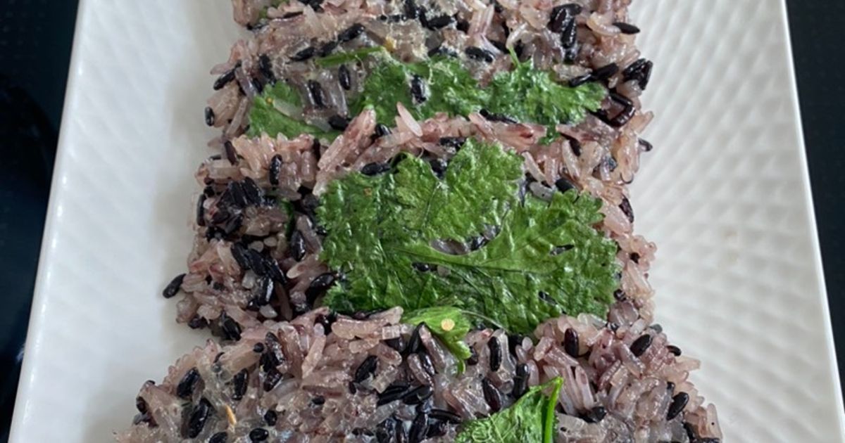 Roasted Pan Purple Sticky Rice With Egg Recipe by Pakprawee - Cookpad